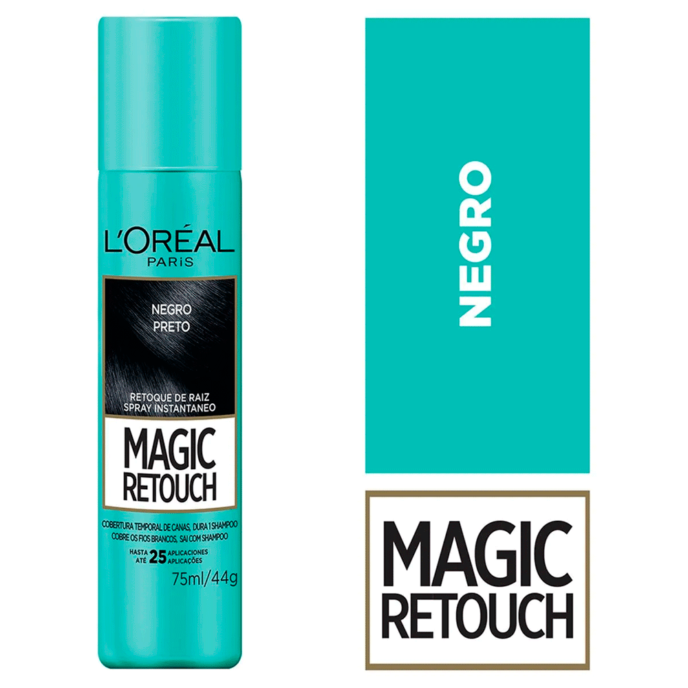 Magic Retouch Negro Loreal 75ml - Farmacias Vilela