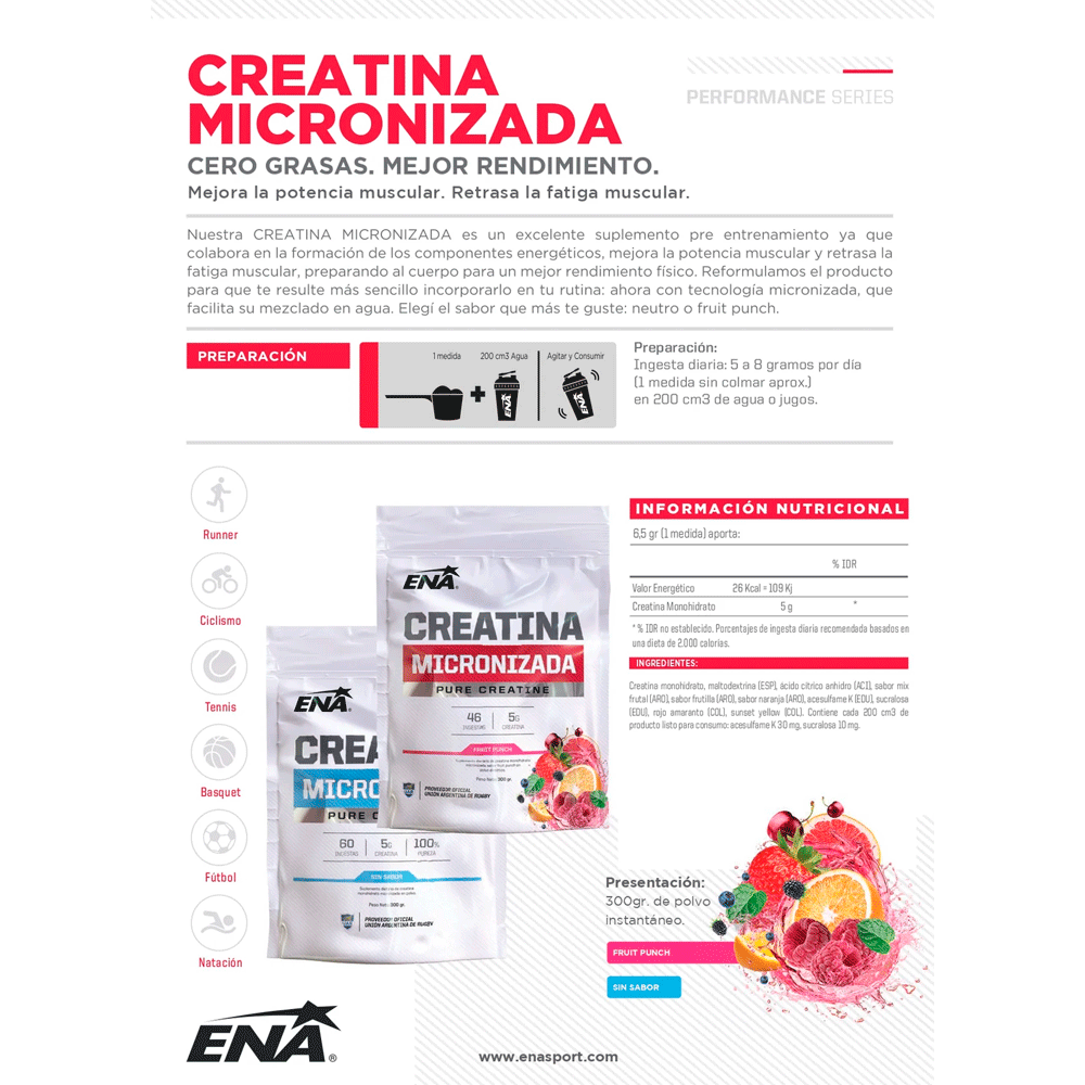 Creatina Micronizada Pure Creatine 150g - Farmacias Vilela