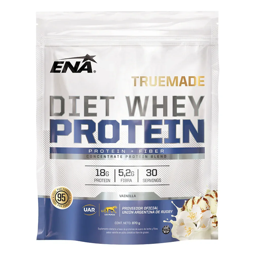 Proteína Diet Whey Protein Vainilla True Made ENA 894gr - Farmacias Vilela