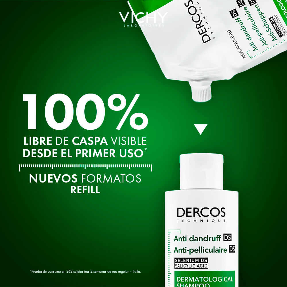 Recarga Vichy Dercos Shampoo Anticaspa Cabello Normal A - Farmacias Vilela