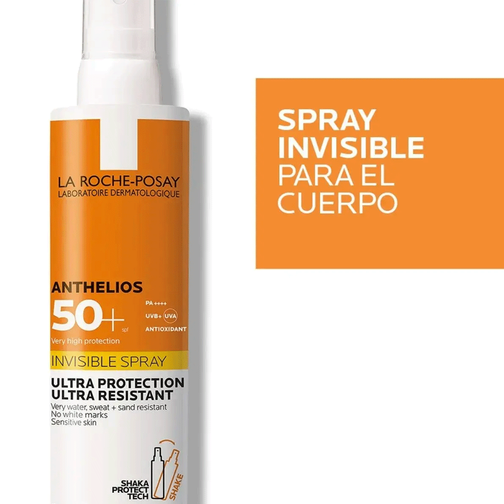 Anthelios Spray Invisible FPS 50+La Roche-Posay 200ml - Farmacias Vilela